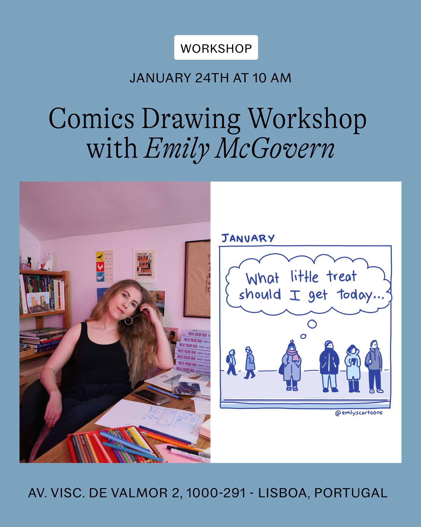 Comics Drawing Workshop with Emily McGovern, Lisbon | Good Company ...